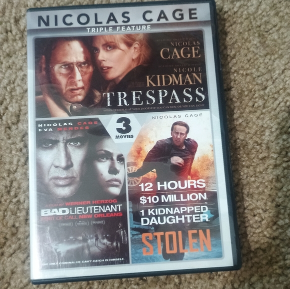 Media | Nicolas Cage Triple Feature Dvd | Poshmark